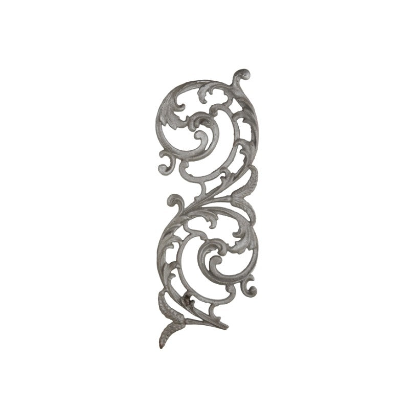 Cast Iron Floral Design 8.82 – SteelandPipesofFloridaLLC